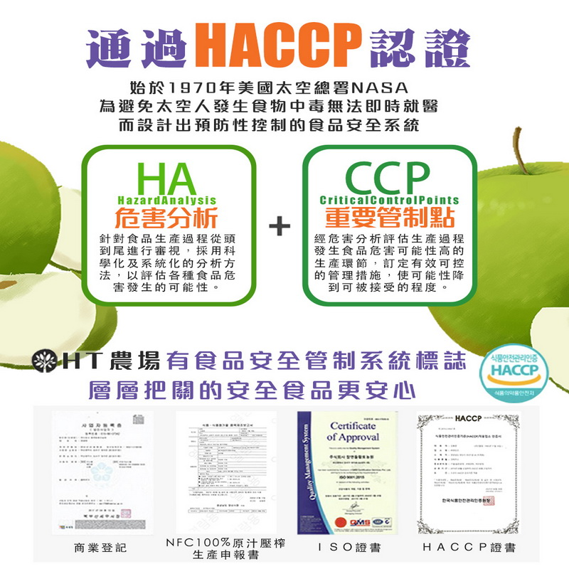 (即期品)【HT農場】韓國NFC 100%原汁 青蘋果汁 － 生活市集