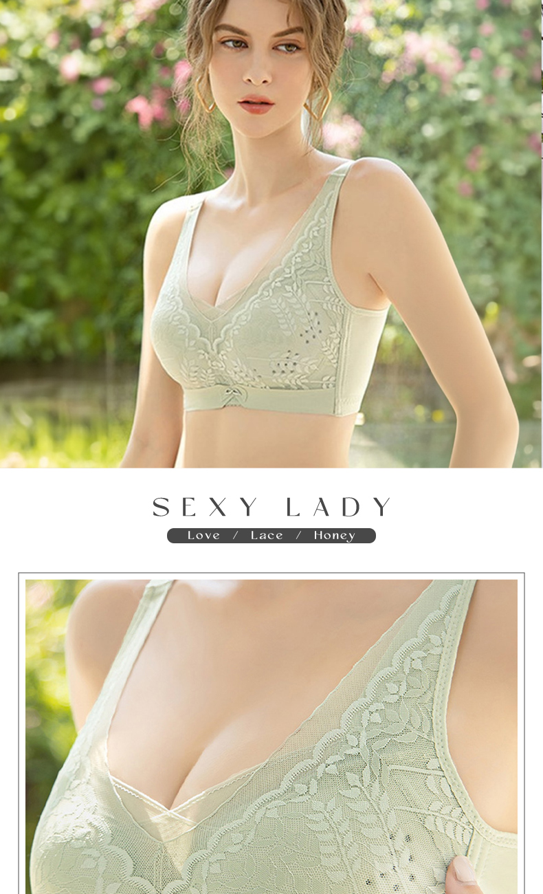 性感網紗洞洞杯無鋼圈內衣 L-4XL 3色可選 － 生活市集